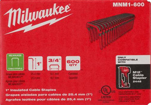 Milwaukee 1" Insulated Cable Staples – Rebar Electric Supply Co